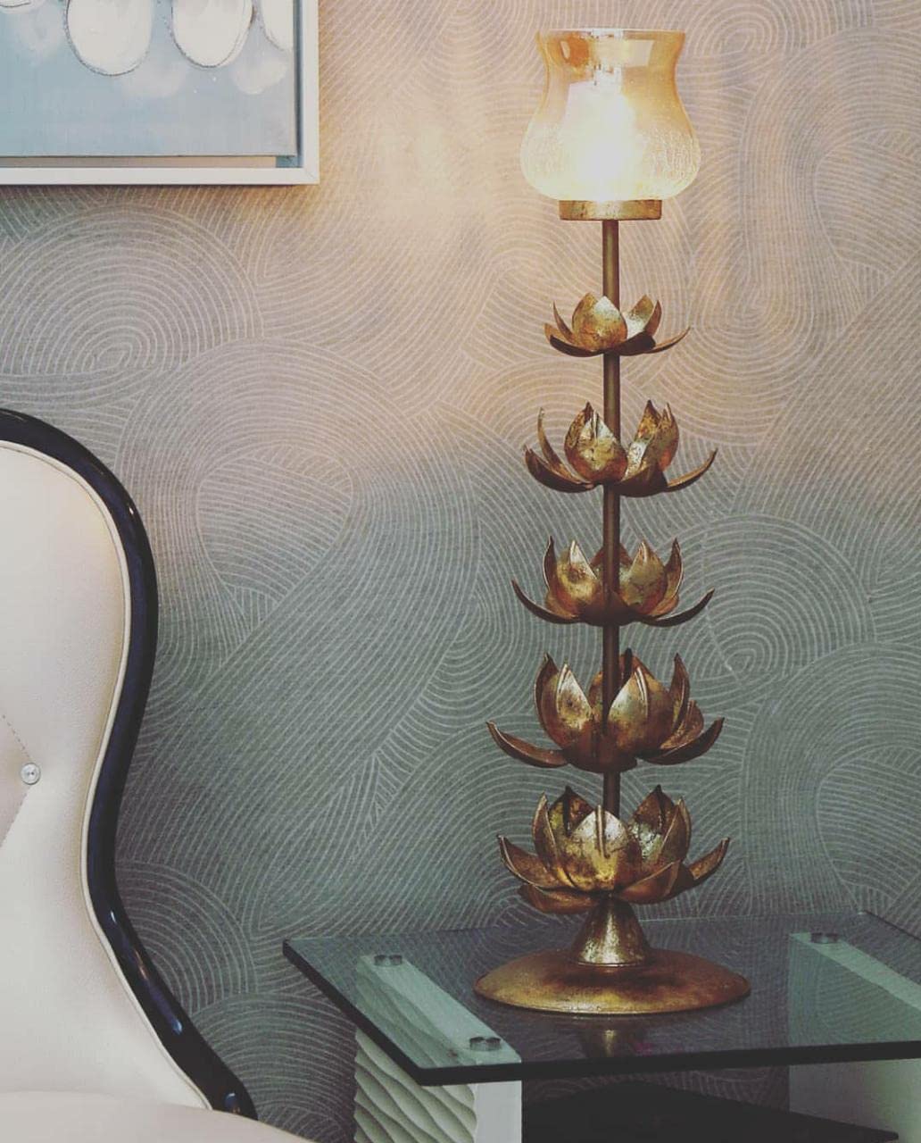 Buy Aladdin internation Present Foxfaces Lotus Piller Candle Holder ...