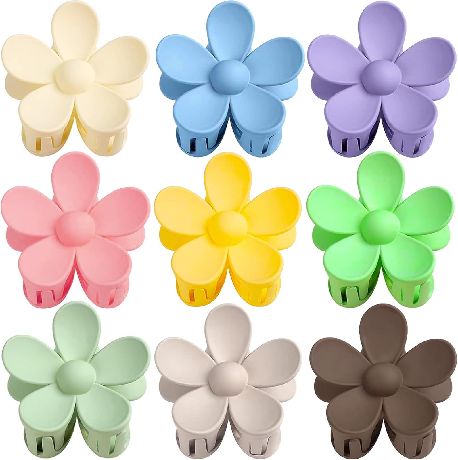 Amazon.com: Flower Hair Clips Big Hair Claw Clips 8PCS Large Daisy Hair ...