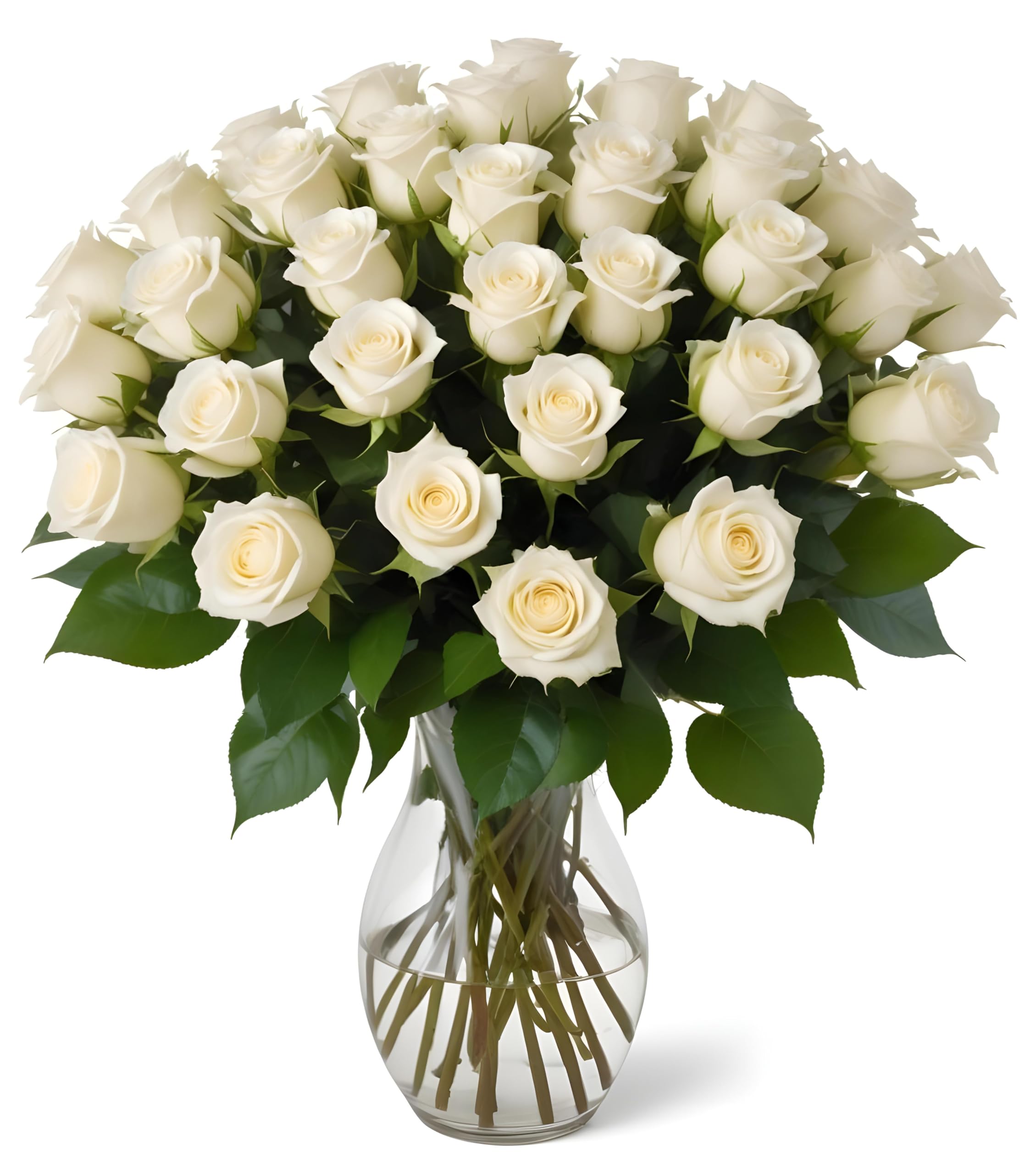 Amazon.com : Valentines Day Roses | 25 White Roses Bulk Fresh Flowers ...