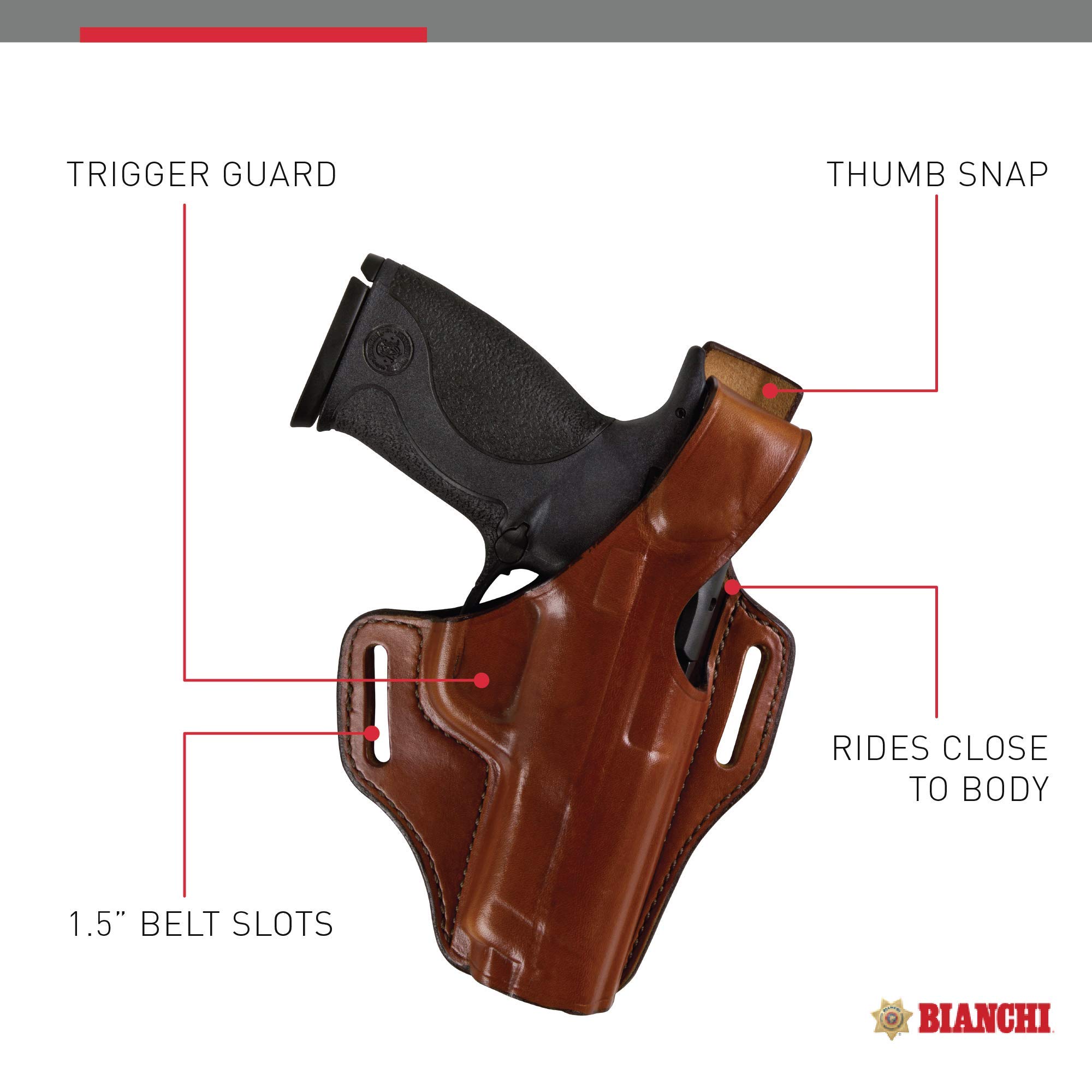 Snapklik.com : Bianchi Model 56 Serpent Belt Slide Holster