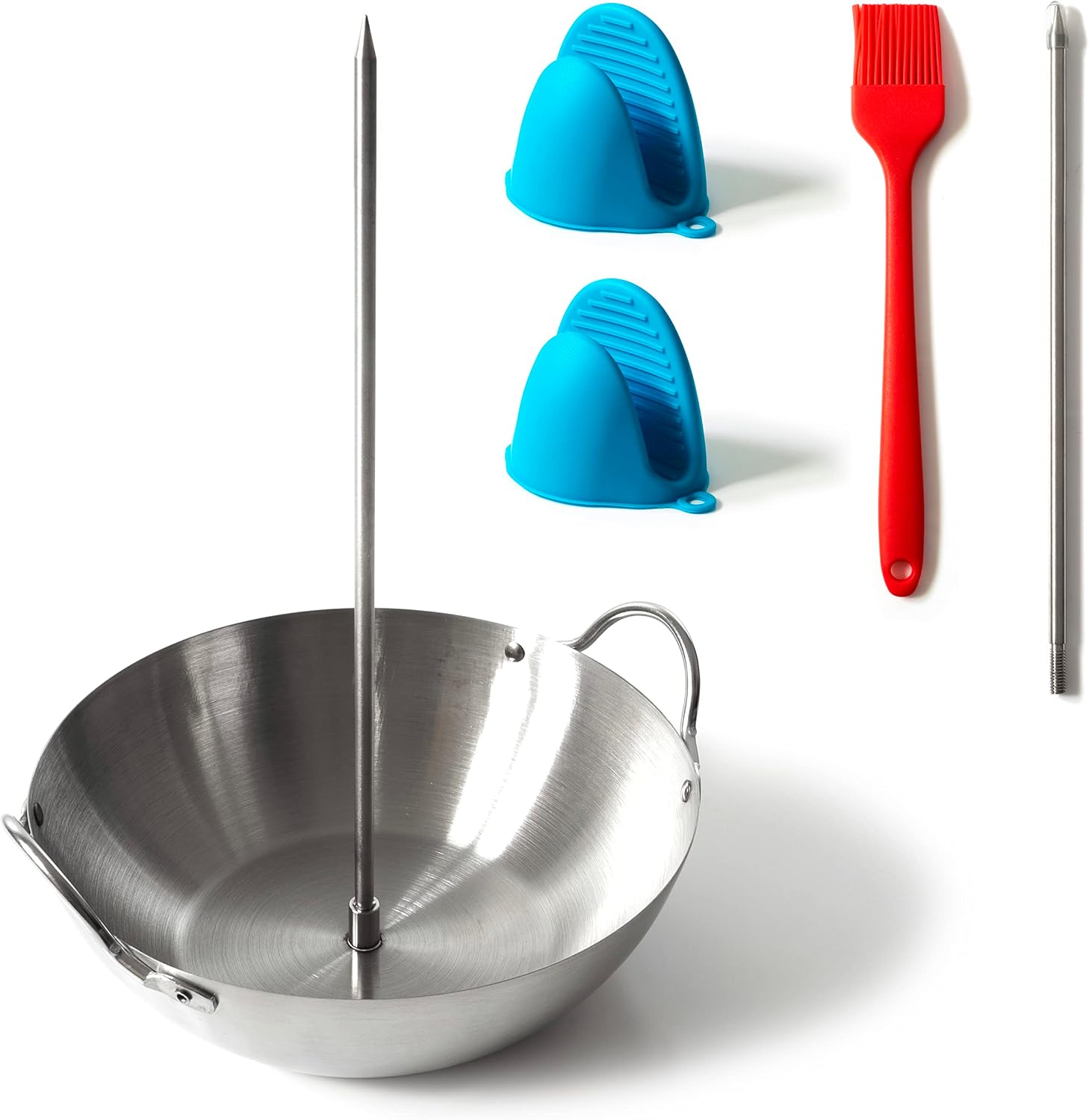 Rimcrow Vertical Skewer Stand Barbecue Hack for Al Pastor Tacos ...