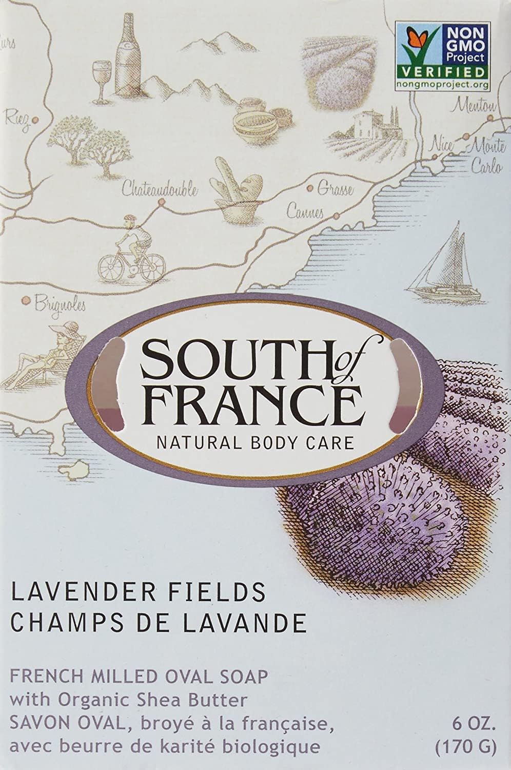 Amazon.com : Côte d'Azur Clean Bar Soap by South of France Clean Body ...
