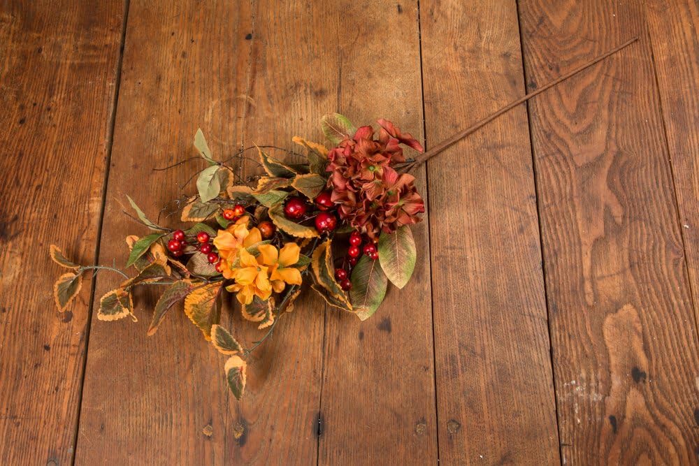 Amazon.com: Ragon House 32 in Rust Berry Hydrangea Spray : Home & Kitchen