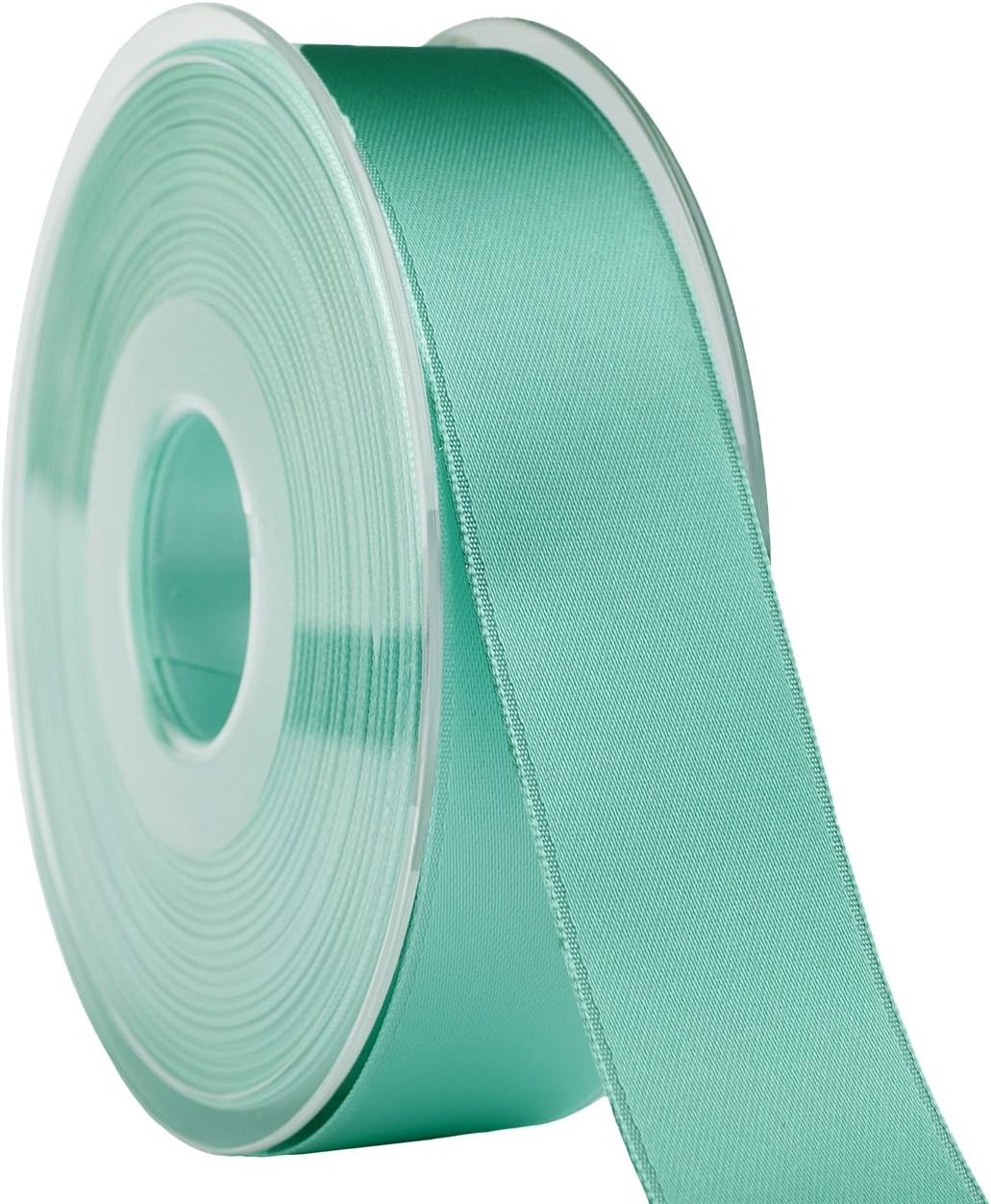 Amazon.com: Morex Ribbon DF Swiss Satin Ribbon, Jade, 1 inch by 27 Yards