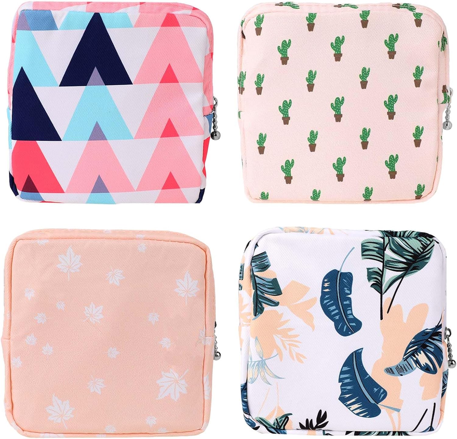 Amazon.com: Lusofie 4Pcs Sanitary Napkins Storage Bag Portable Period ...