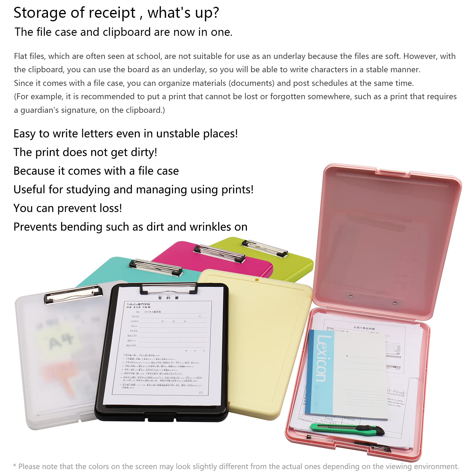 A4 Clipboards File Cover Fold...B096M7W5FS | Encarguelo.com