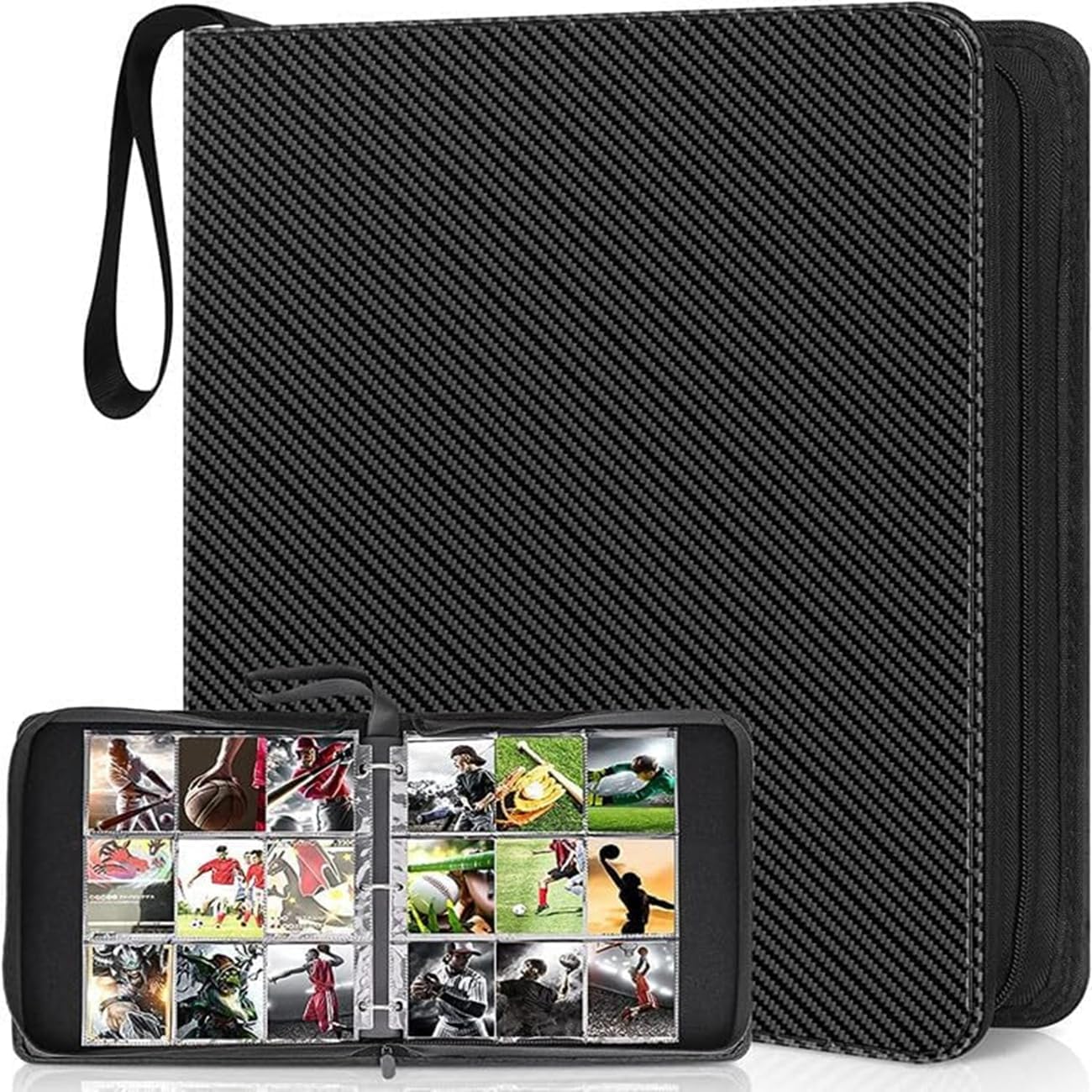 Amazon.com: XSHNUO 4-Pockets Trading Card Binder, 440 Cards Holder ...