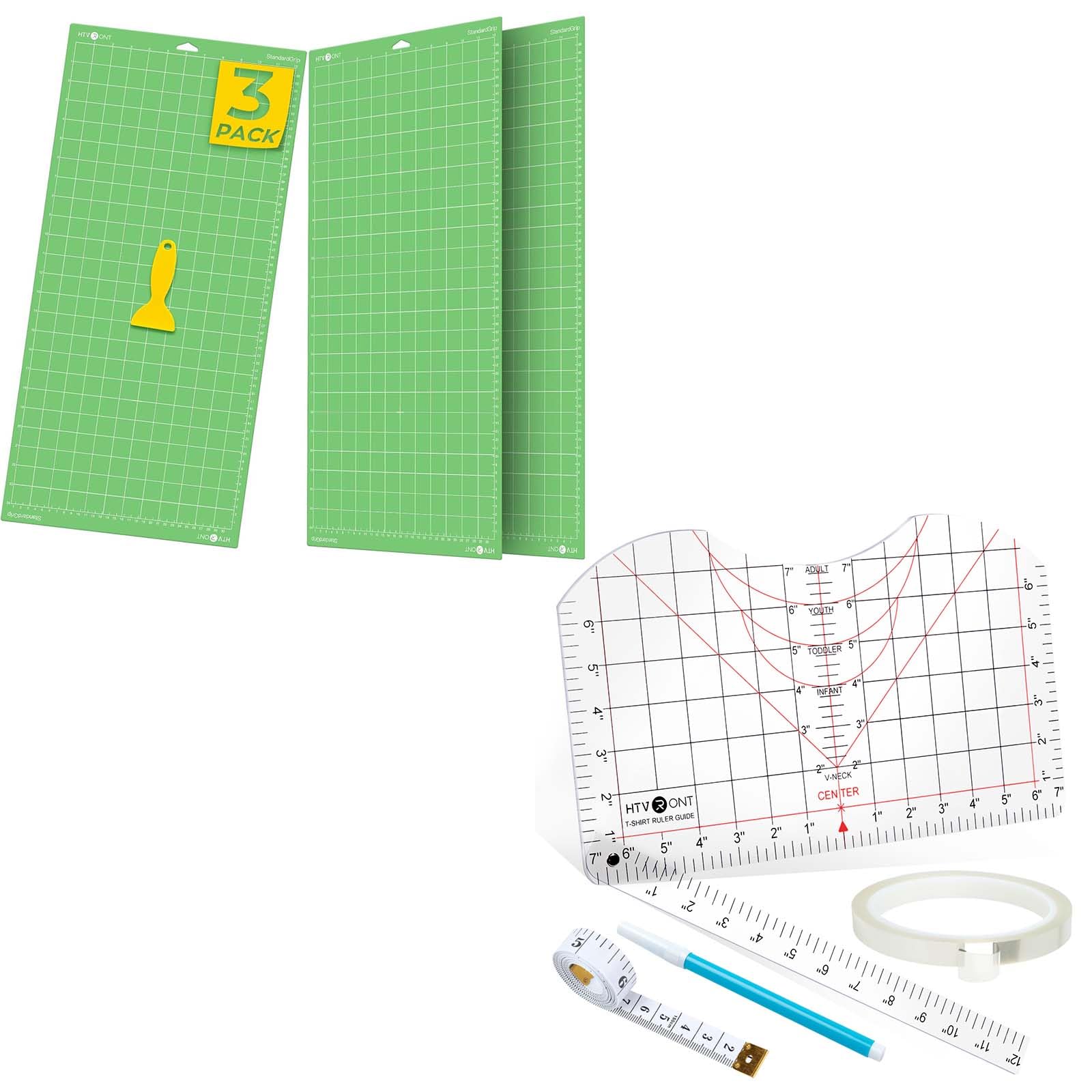 Amazon.com: HTVRONT 3 Pack Standard Grip Cutting Mat for Cricut and ...
