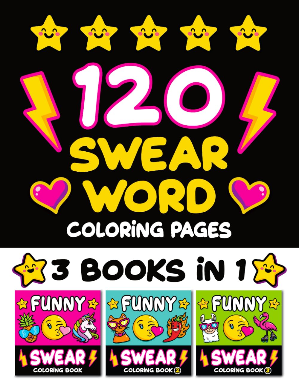 Amazon.com: 120 Swear Word Coloring Pages: Funny Bold and Easy Cursing ...