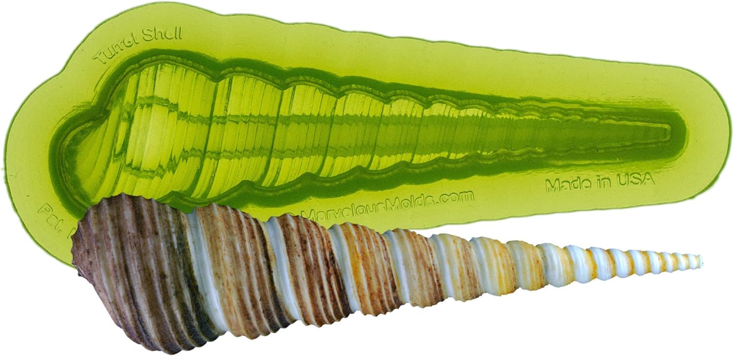Amazon.com: Marvelous Molds Turret Seashell Silicone Mold for Cake ...