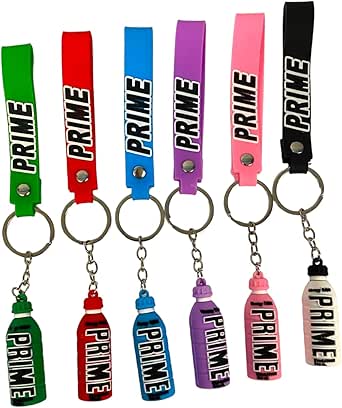 QBL [ Pack of 4 **BIG SIZE *6cm* Prime Drink Bottle Style Metal/Rubber ...