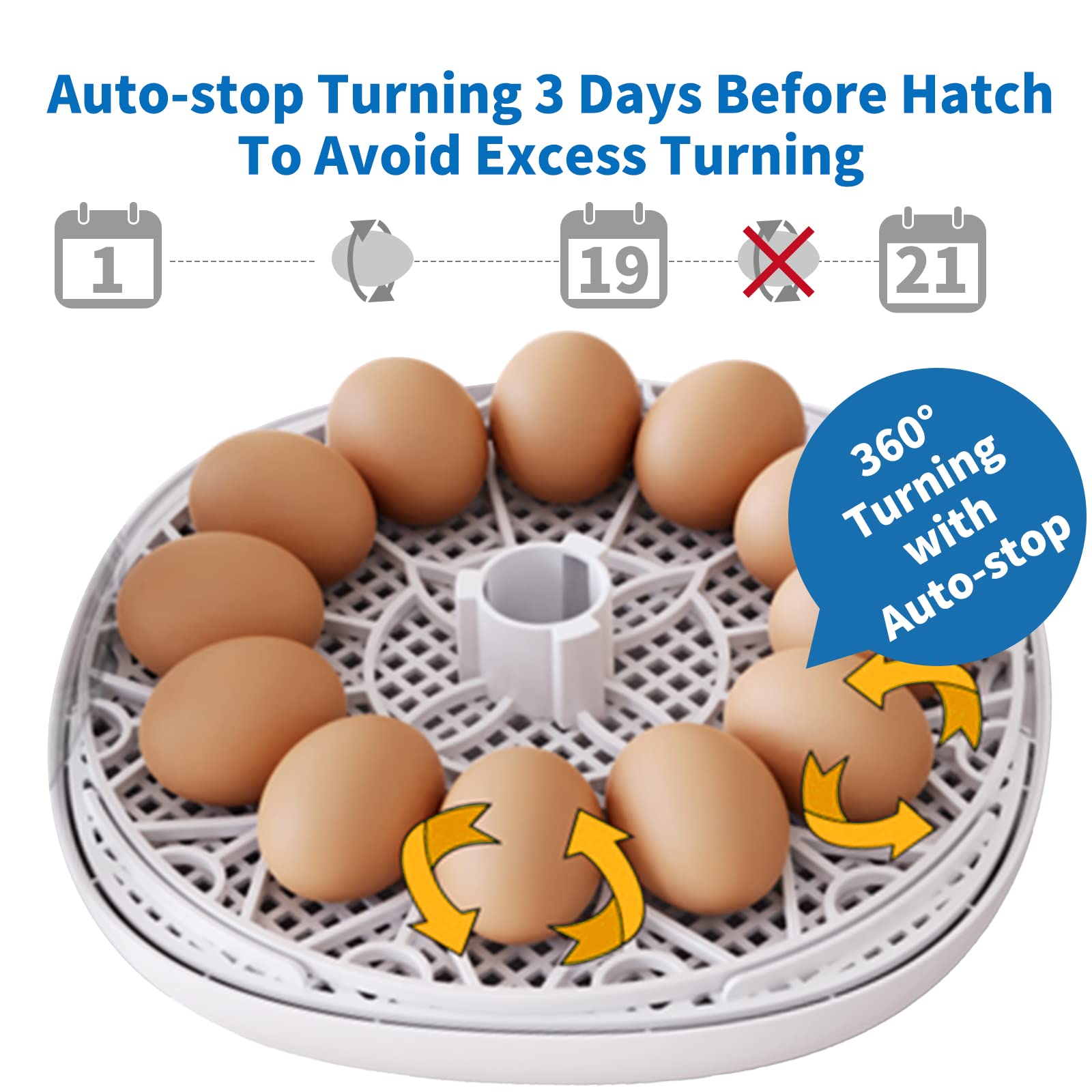 Snapklik.com : Meuiosd Egg Incubator 12-24 Eggs Automatic Intelligent ...