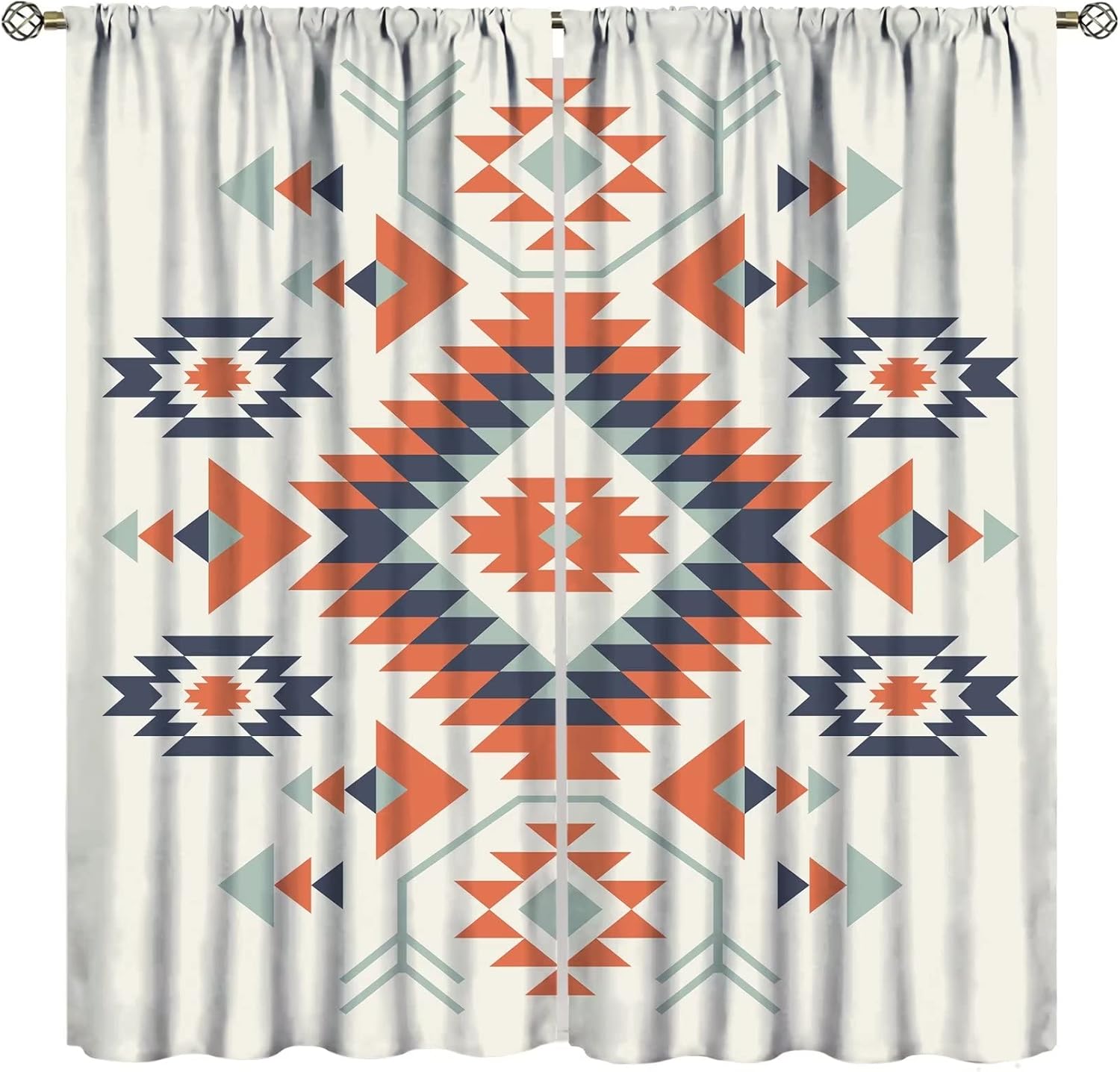 Amazon.com: Southwestern Aztec Curtains, Southwest Native American ...