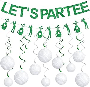 Amazon.com: Gameza Golf Party Decorations - 14PCS Let's Partee Golf ...