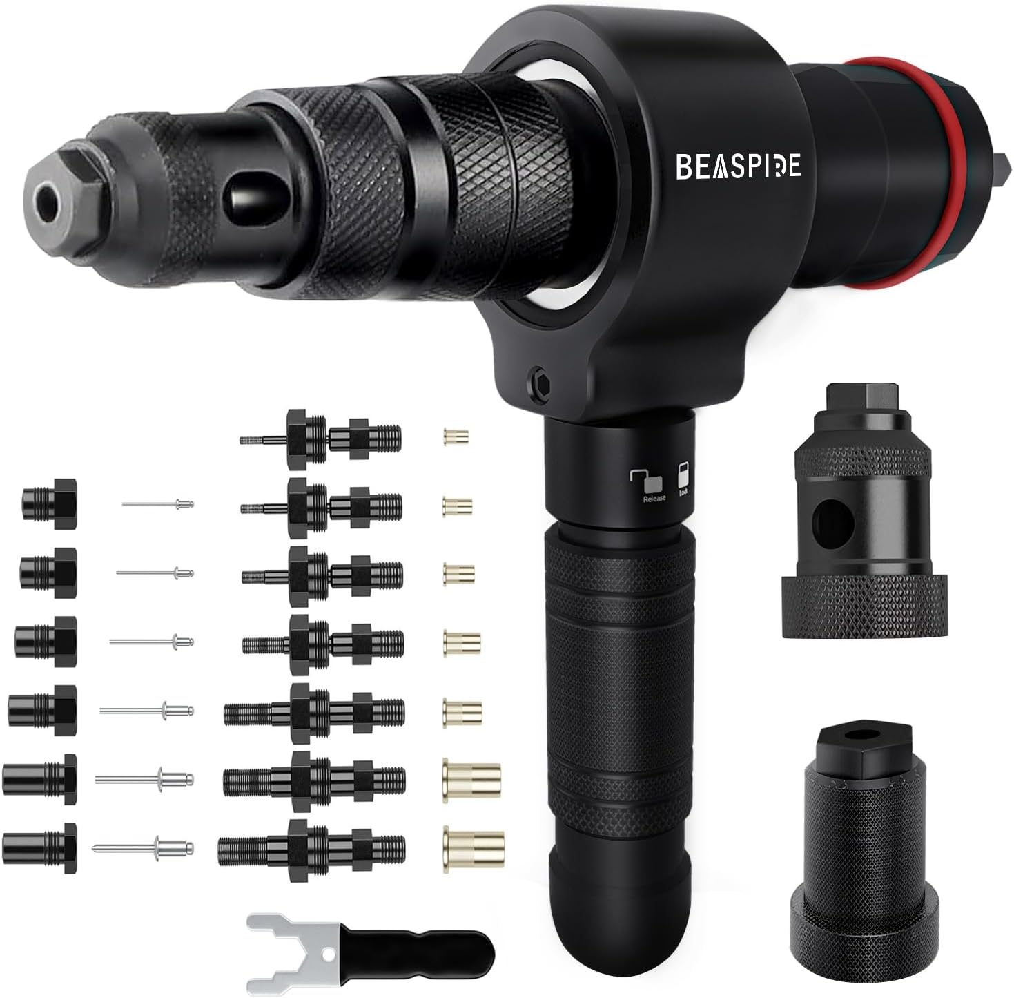 Amazon.com: Beaspire Cordless Drill Electric Rivet Gun Adapter, 2-in-1 ...