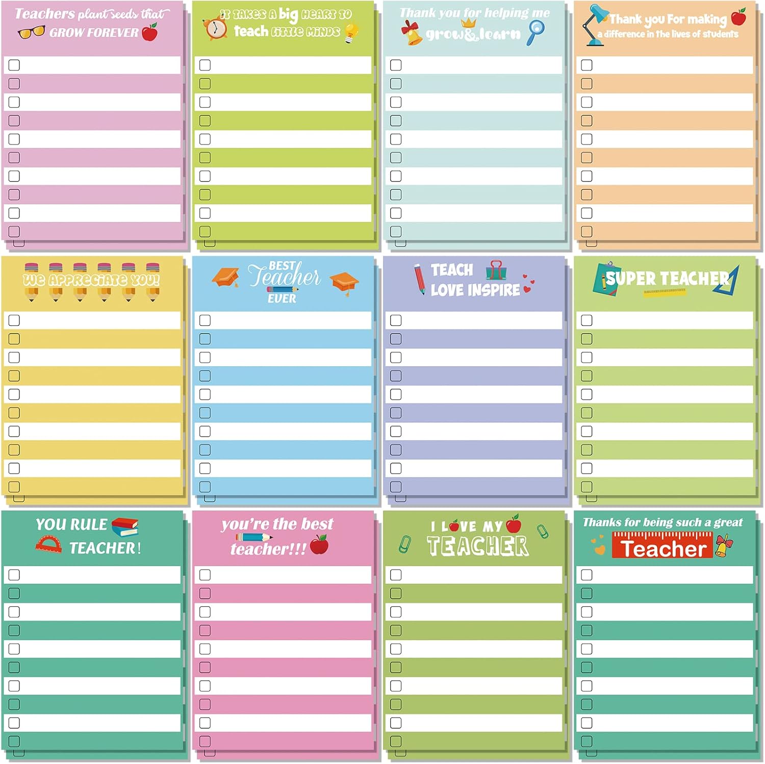 Cute Notepads For Teachers at Brianna Fornachon blog
