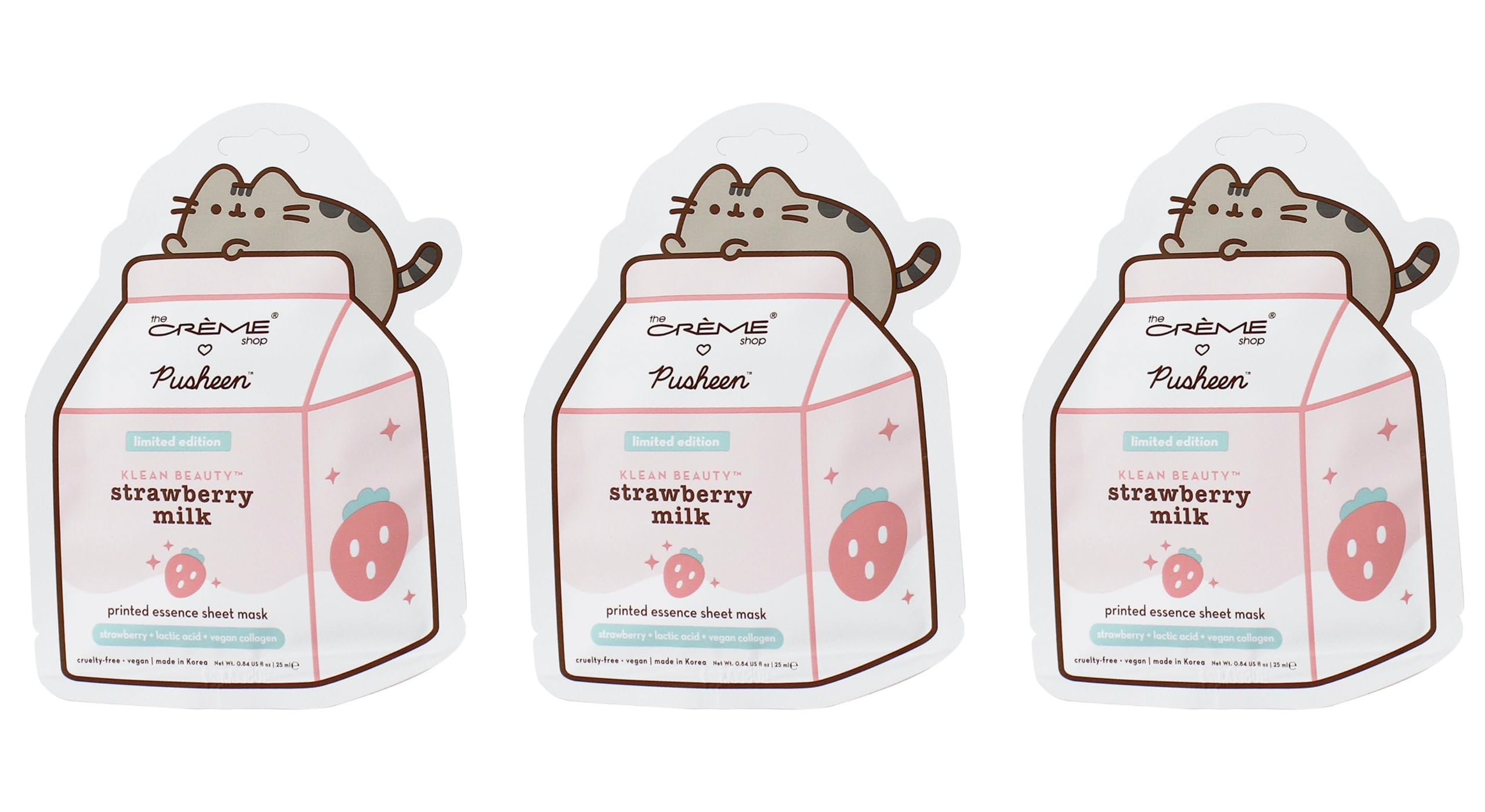 Amazon.com : The Crème Shop X PUSHEEN KLEAN BEAUTY Strawberry Milk ...