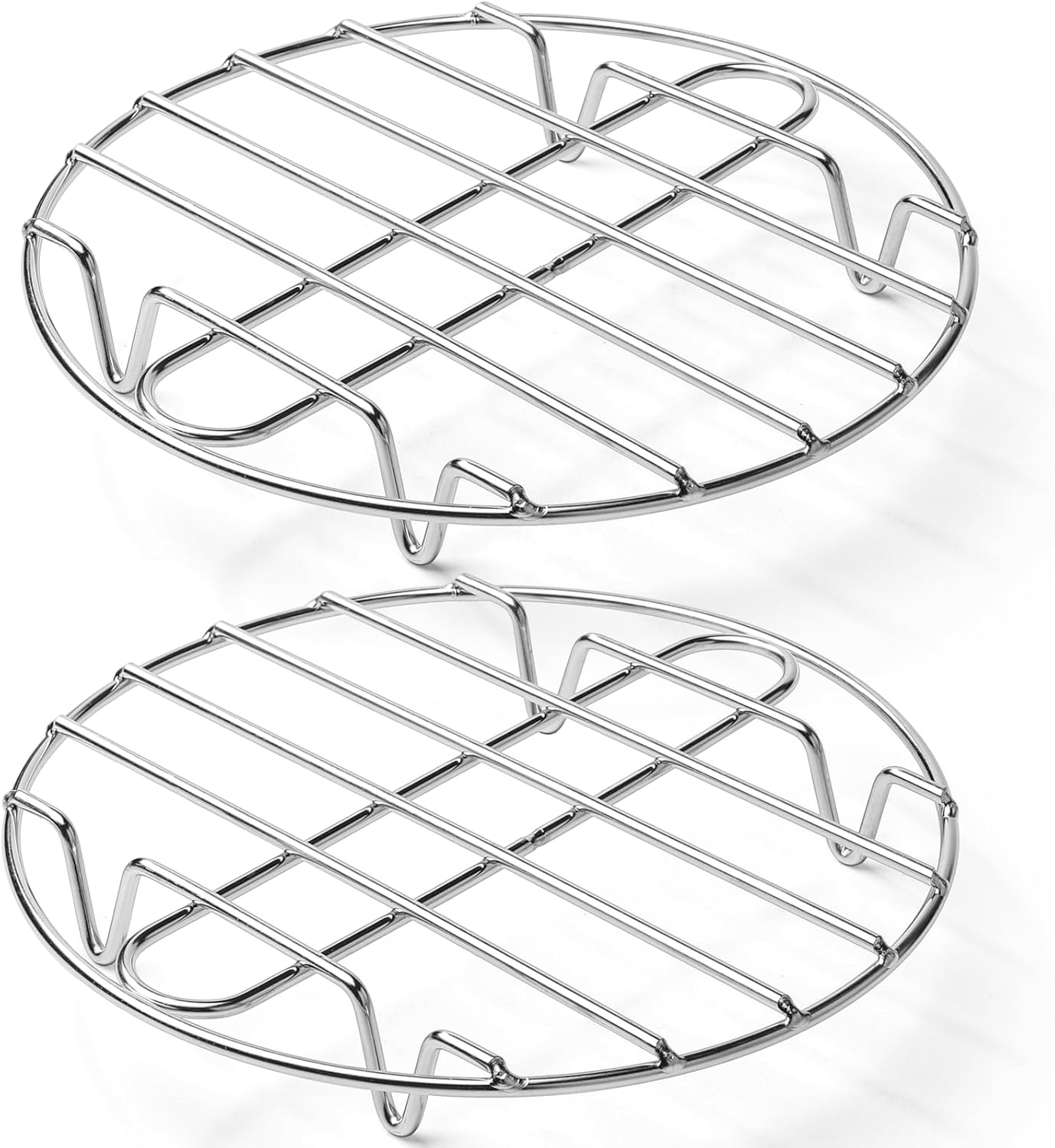 Amazon.com: 2 Pieces Round Cooling Racks 8 Inches Stainless Steel ...