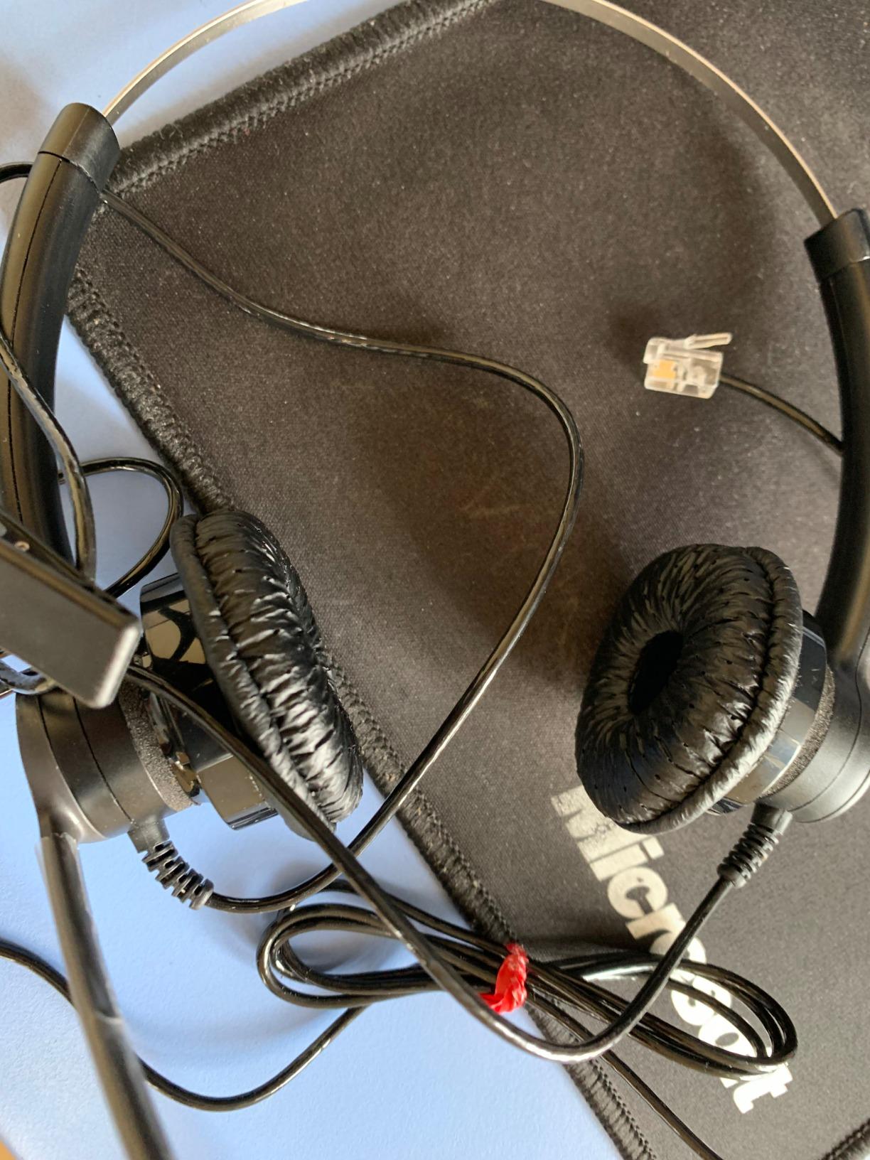 Plantronics Practica SP12 RJ 9 Wired Over the Ear Headset with Mic ...