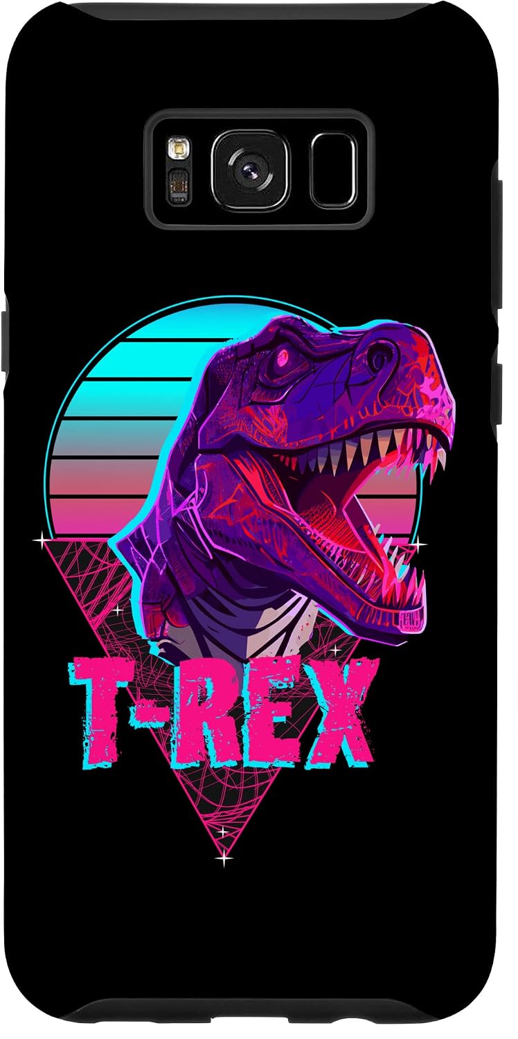 Amazon.com: Galaxy S8+ Vaporwave T-Rex Tyrannosaurus Dino Synthwave ...