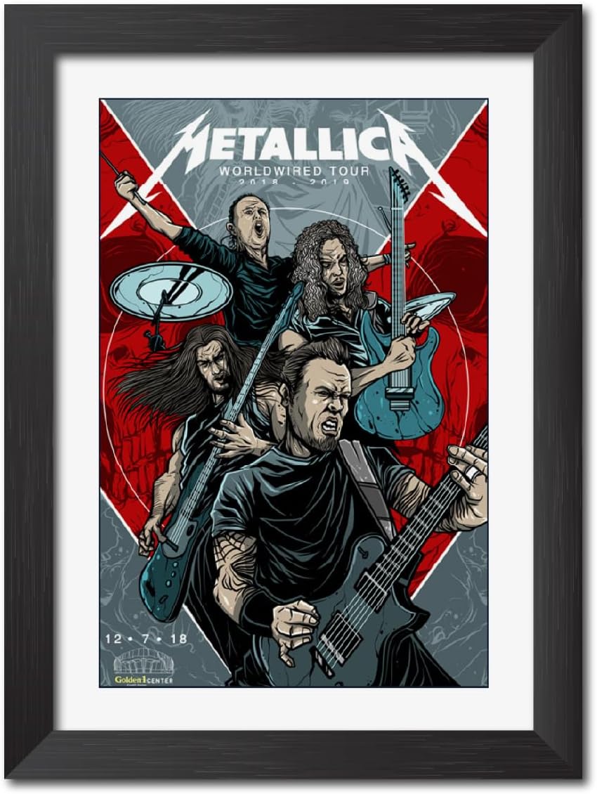 inspire TA Metallica Rock Band Poster Vintage Music Band Painting Wall ...