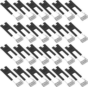 PATIKIL 66x19mm Downlight Spring Clips, 24 Pack Emitting Diode Recessed ...