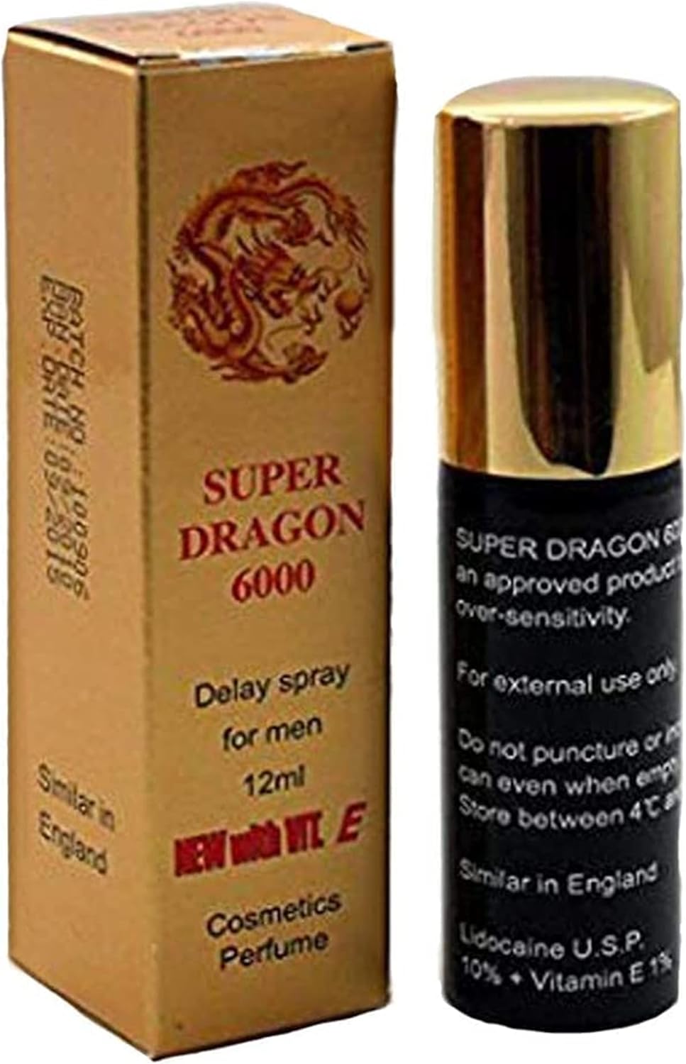 Spray de retardo Super Vitamin E Super Dragon 6000 para hombre – Yaxa ...