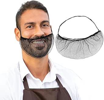 Amazon.com: 100 Pcs Beard Nets with Elastic Bands,Heavy Duty Beard ...