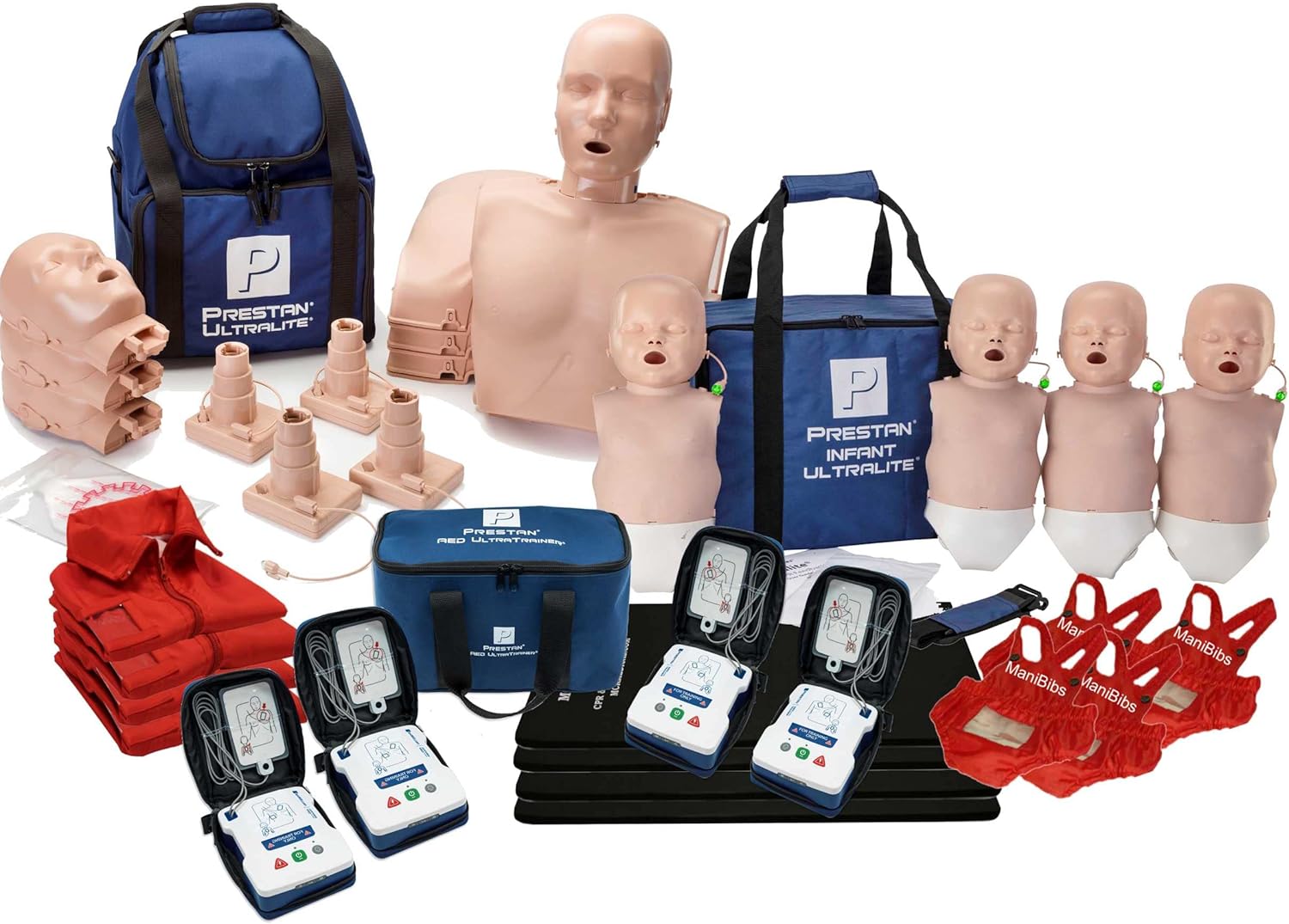 PRESTAN Ultralite CPR Manikin Bundle (4-Pack Adult, 4-Pack Infant ...