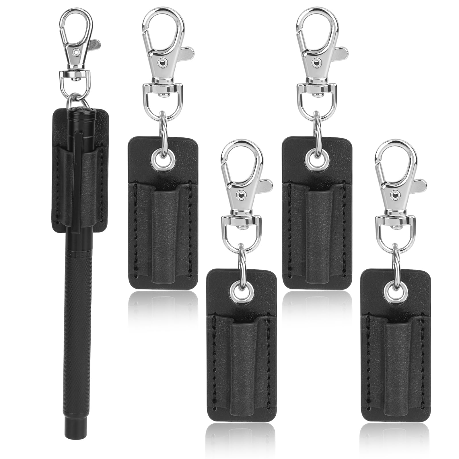 Amazon.com: 4 Pieces Pen Holder for Lanyard, Pen Keychain Holder Pen ...