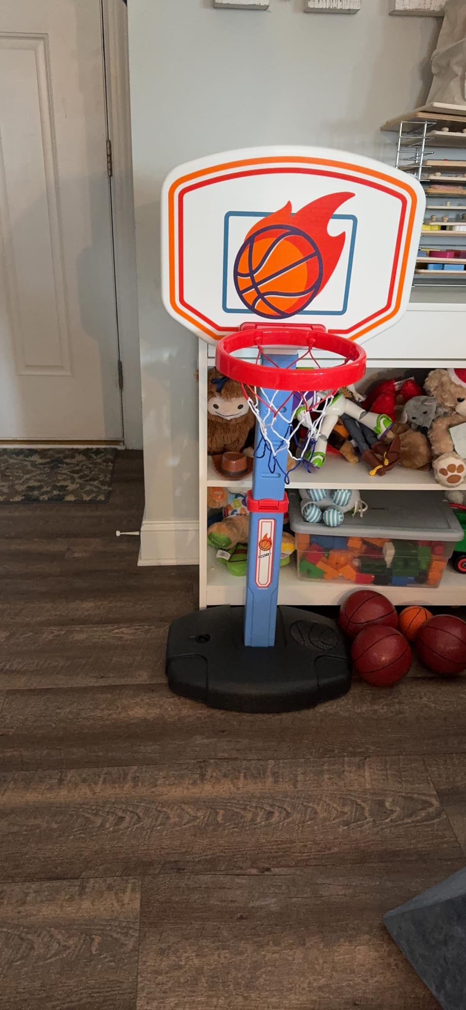Amazon.com: JOYIN Toddler Basketball Hoop, Adjustable Basketball Goal ...