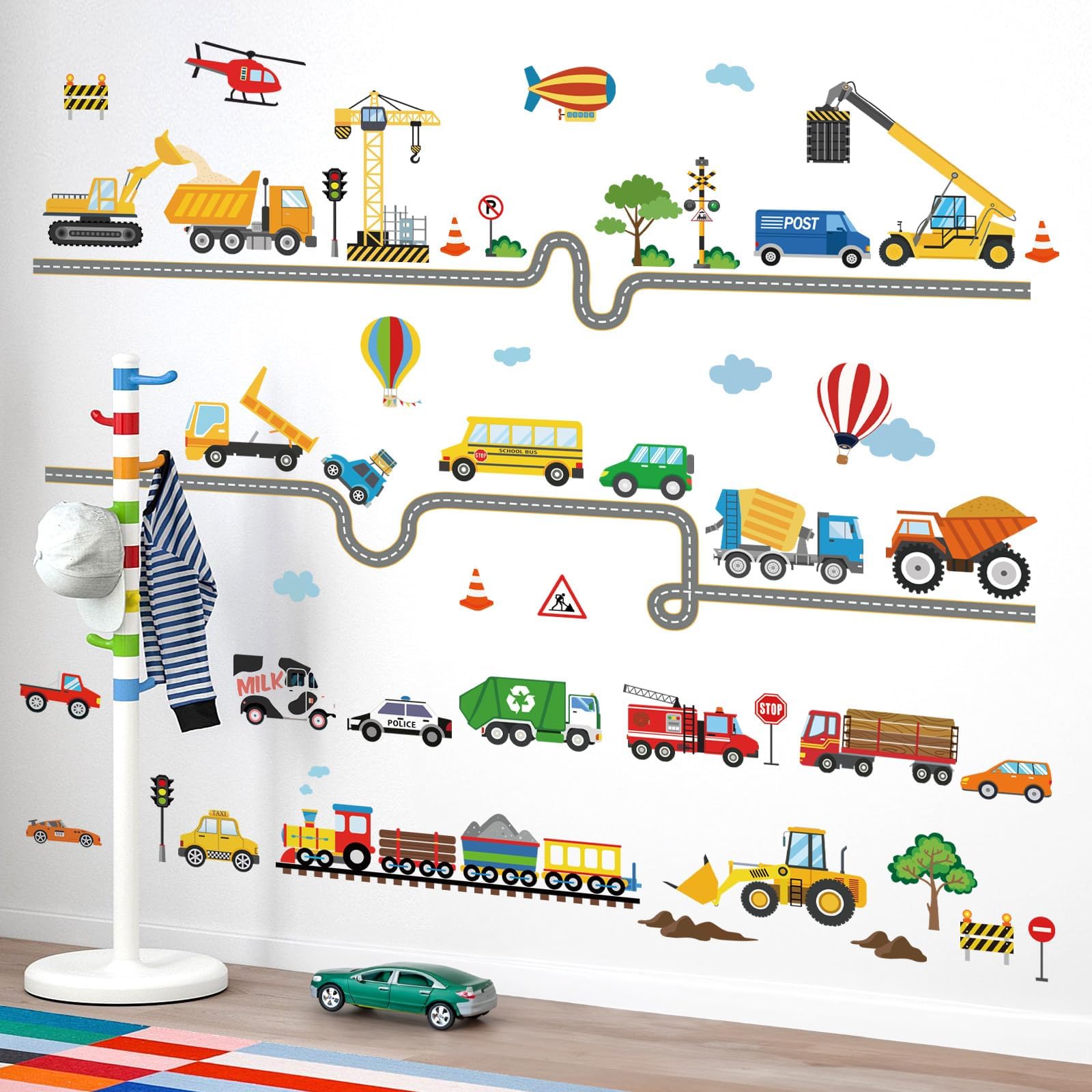 Amazon.com: Car Wall Decals by Lipastick - Peel and Stick Transport ...