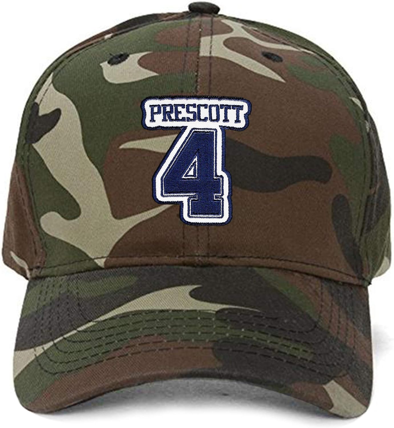 Dak Prescott #4 Hat - Dallas - Adjustable Unisex Camo Football Cap at ...