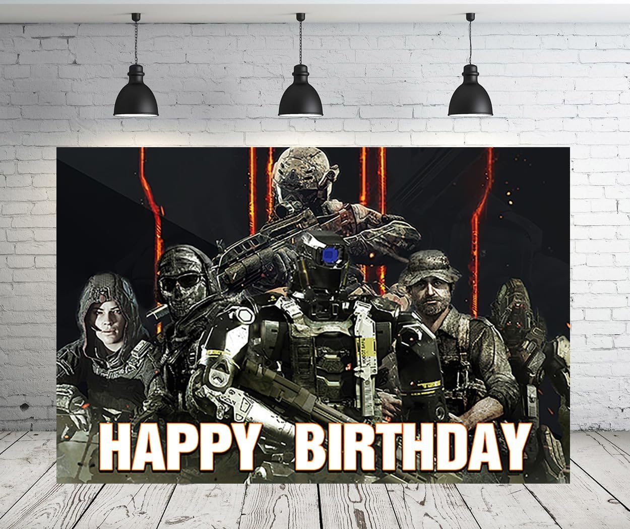 Amazon.com : Video Game Backdrop 5x3ft Black Photo Background for ...