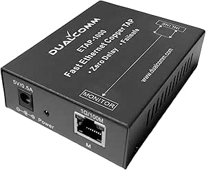 Dualcomm ETAP-1000 Zero-Delay Fast Ethernet Network TAP : Amazon.it: Informatica