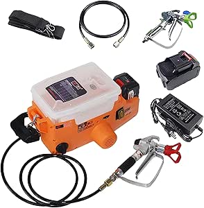 Amazon.co.jp: Backpack Handheld Airless Paint Spray, Portable Airless ...