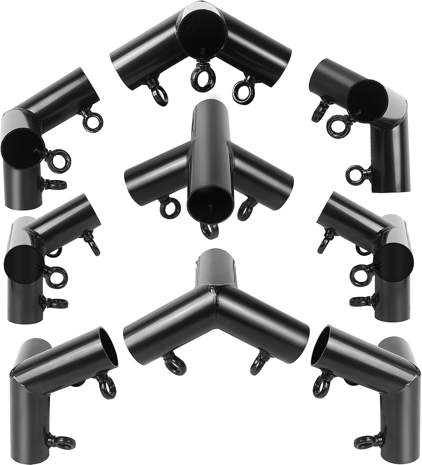 Amazon.com: Aoneky 6-Legs 1 3/8'' Corner Canopy Fitting Couplers Kit ...