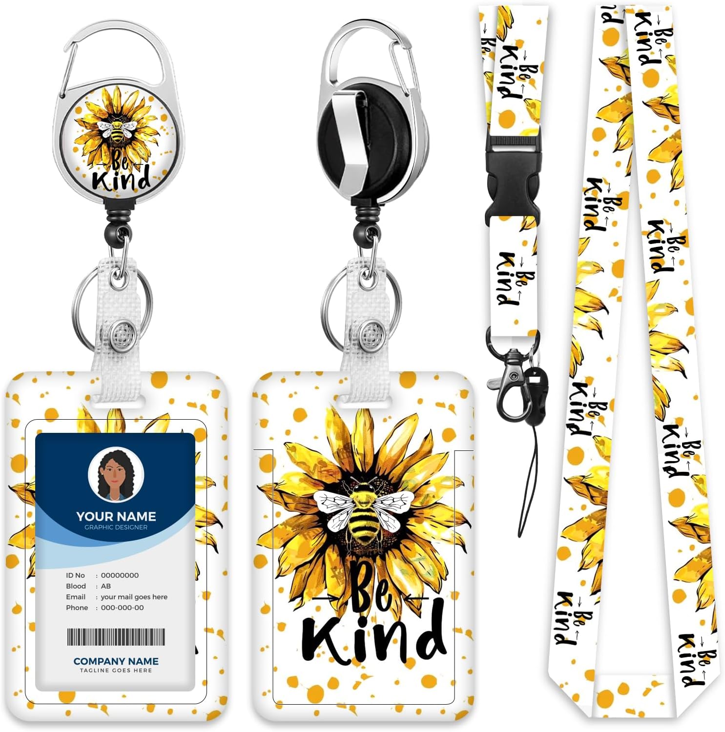 Amazon.com : Lanyards for ID Badge Holder for Women Cute, Teacher ...