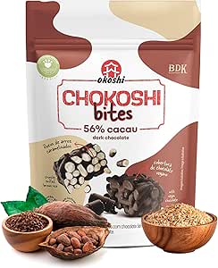 OKOSHI - Chokoshi Bites 56% Cacau - Arroz Caramelizado com Chocolate 56 ...