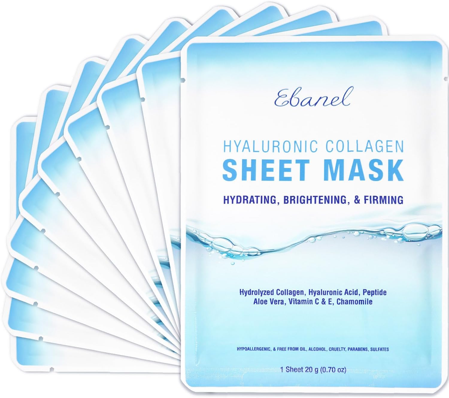 Amazon.com : LAPCOS Collagen Sheet Mask, Firming Daily Face Mask with ...
