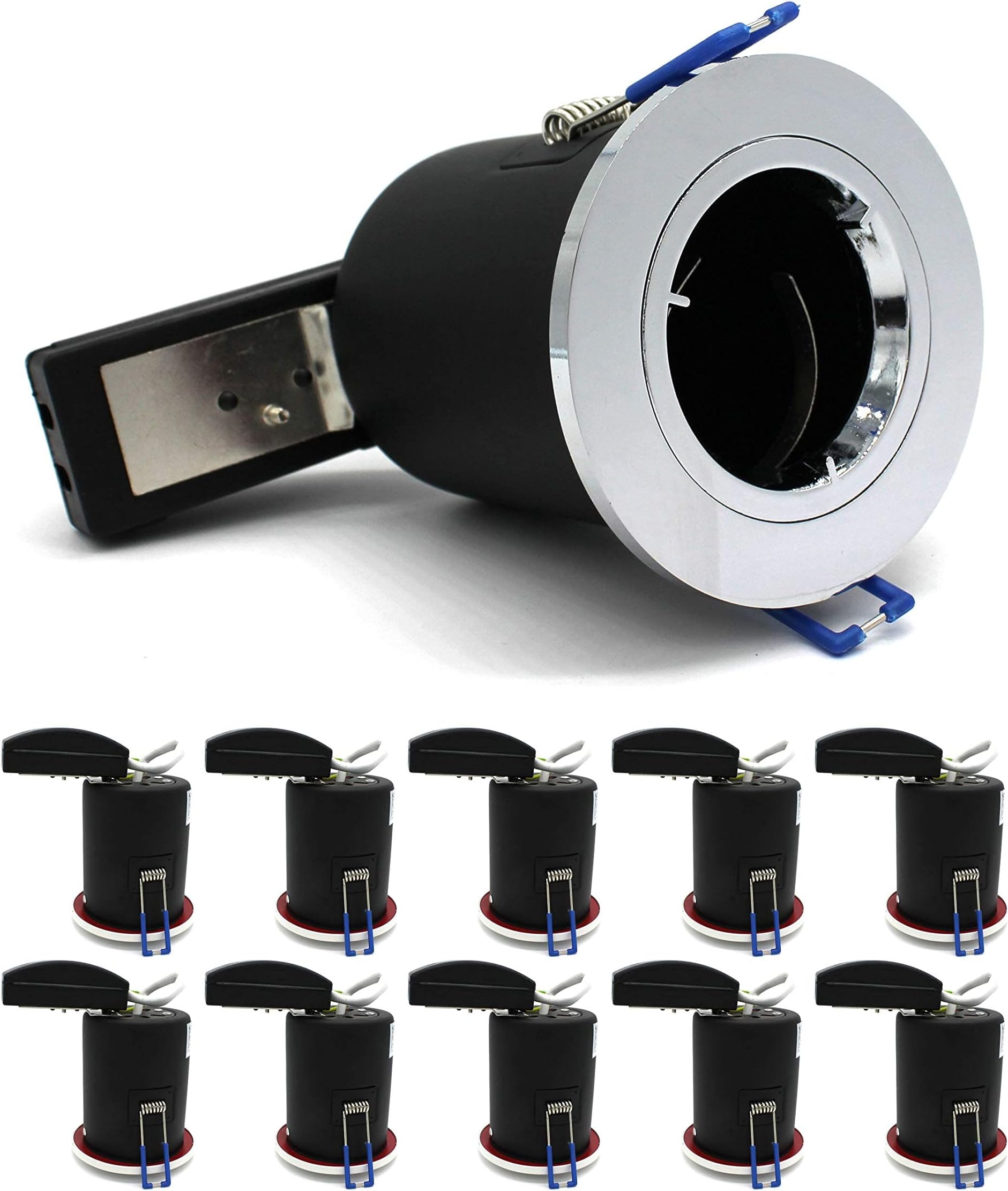 sanlumia 10 X LED Fire Rated Downlight Can GU10 Recessed Ceiling Twist ...