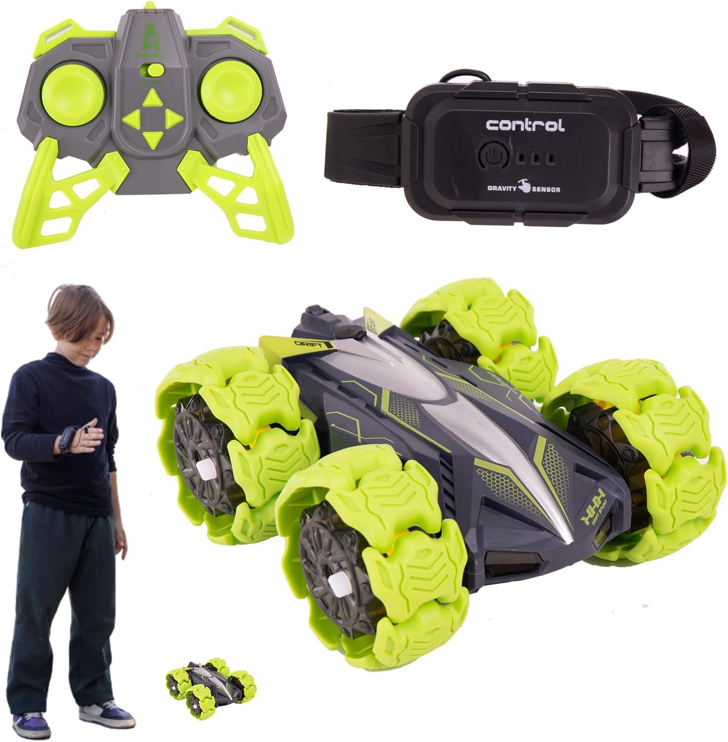 Amazon.com: GARYCARE New Gesture Sensing RC Stunt Car with Light ...