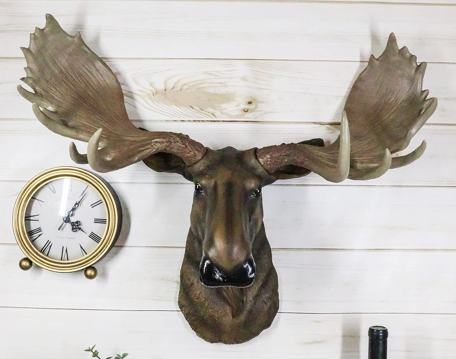 Amazon.com: Ebros Gift Wildlife Taxidermy North American Bull Moose ...