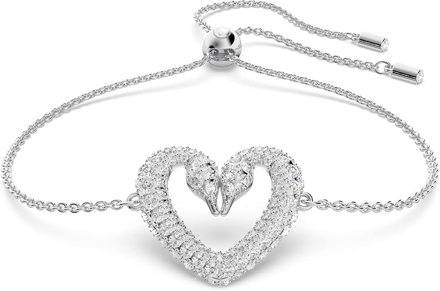 Amazon.com: Swarovski Pulsera Una 5625534 corazón pequeño, Cristal ...