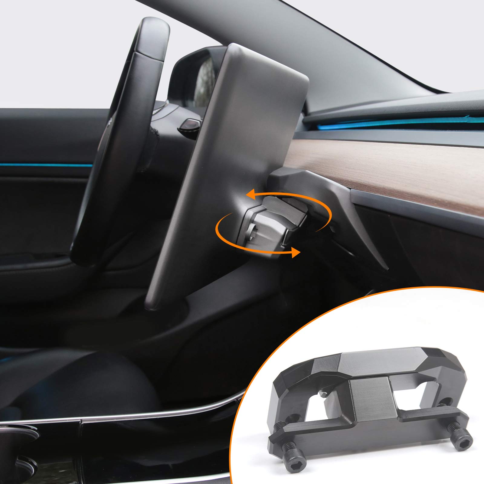 Bomely Fit 2017-2021 Tesla Model 3 Model Y Screen Swivel Mount Center ...
