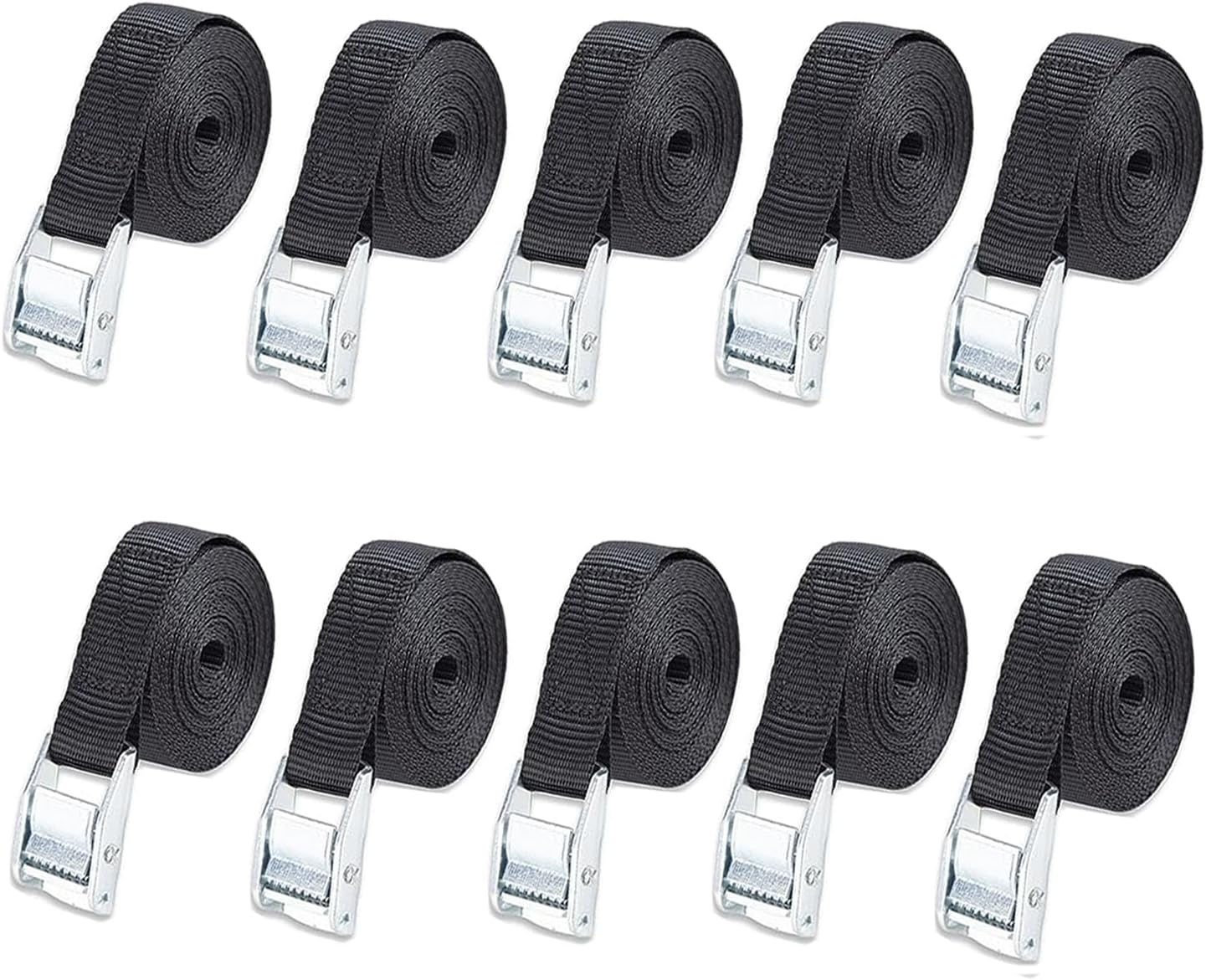 YQkangzhu 10 Pcs Lashing Straps, 1M Ratchet Tie Down Straps with Buckle ...