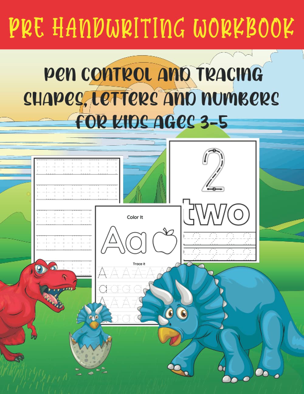 Buy Pre Handwriting Workbook Pen Control and Tracing Shapes, Letter and ...