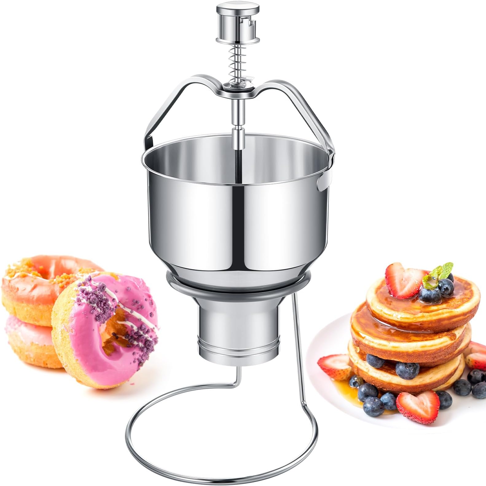 Amazon.com: Stainless Steel Mix Dispenser – Pancake Dispenser – Pancake ...