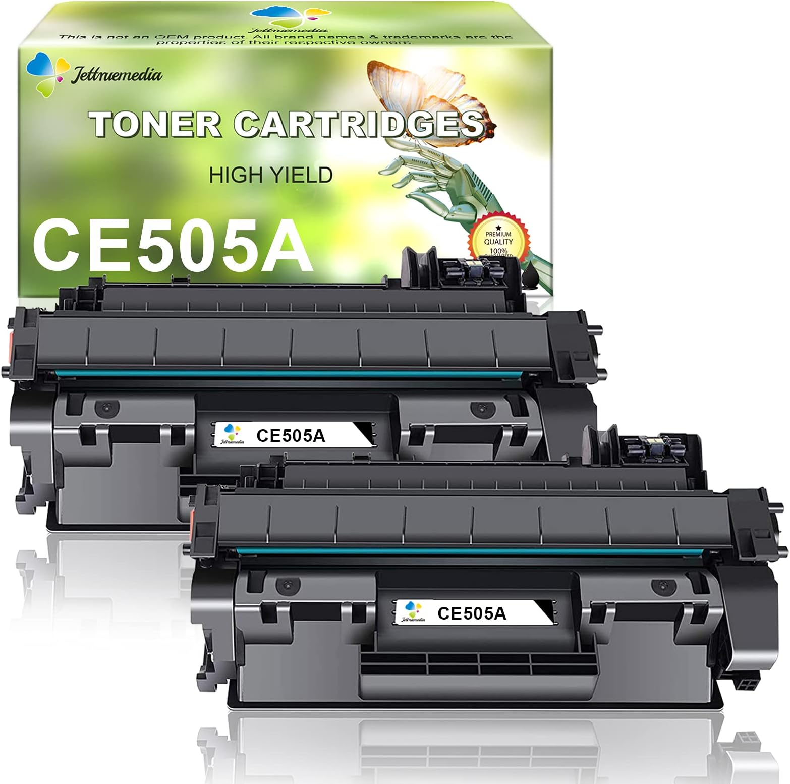 Cool Toner 2 Pack Black Toner Cartridge Replacement for HP 05A CE505A ...