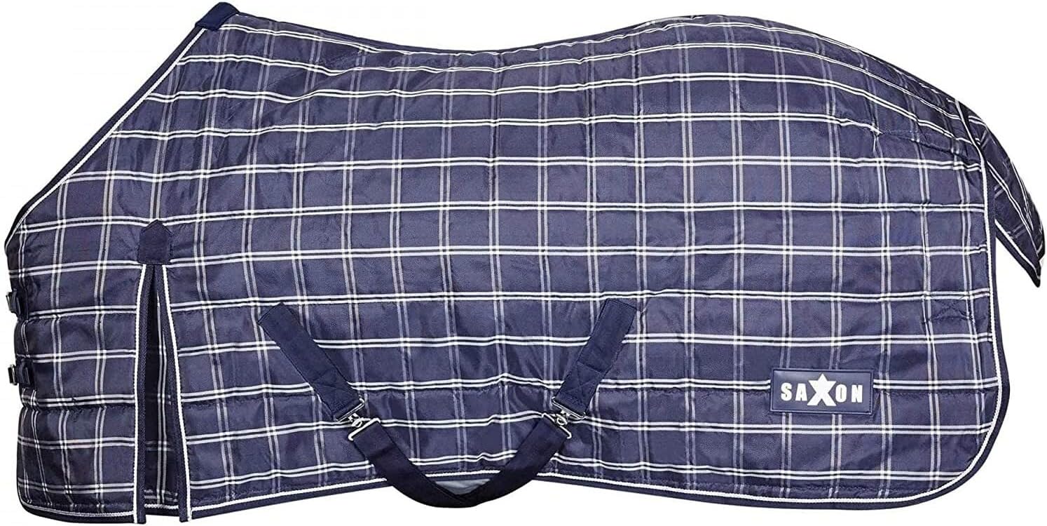 Amazon.com : Saxon 1200D PP Stable Standard Neck Medium - Navy Plaid ...